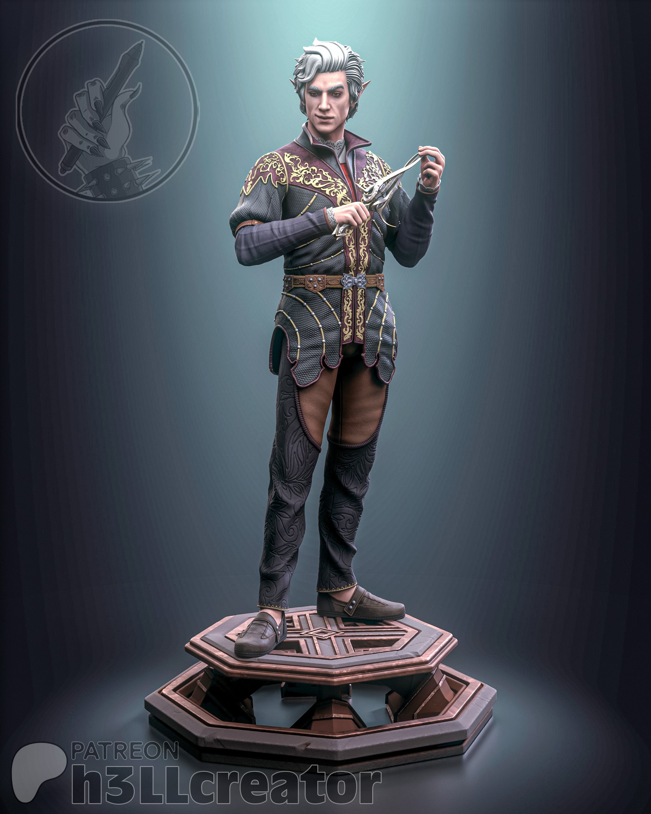 Astarion Bust and Statue | Baldur's Gate 3 | Resin 3d Printed | High D ...